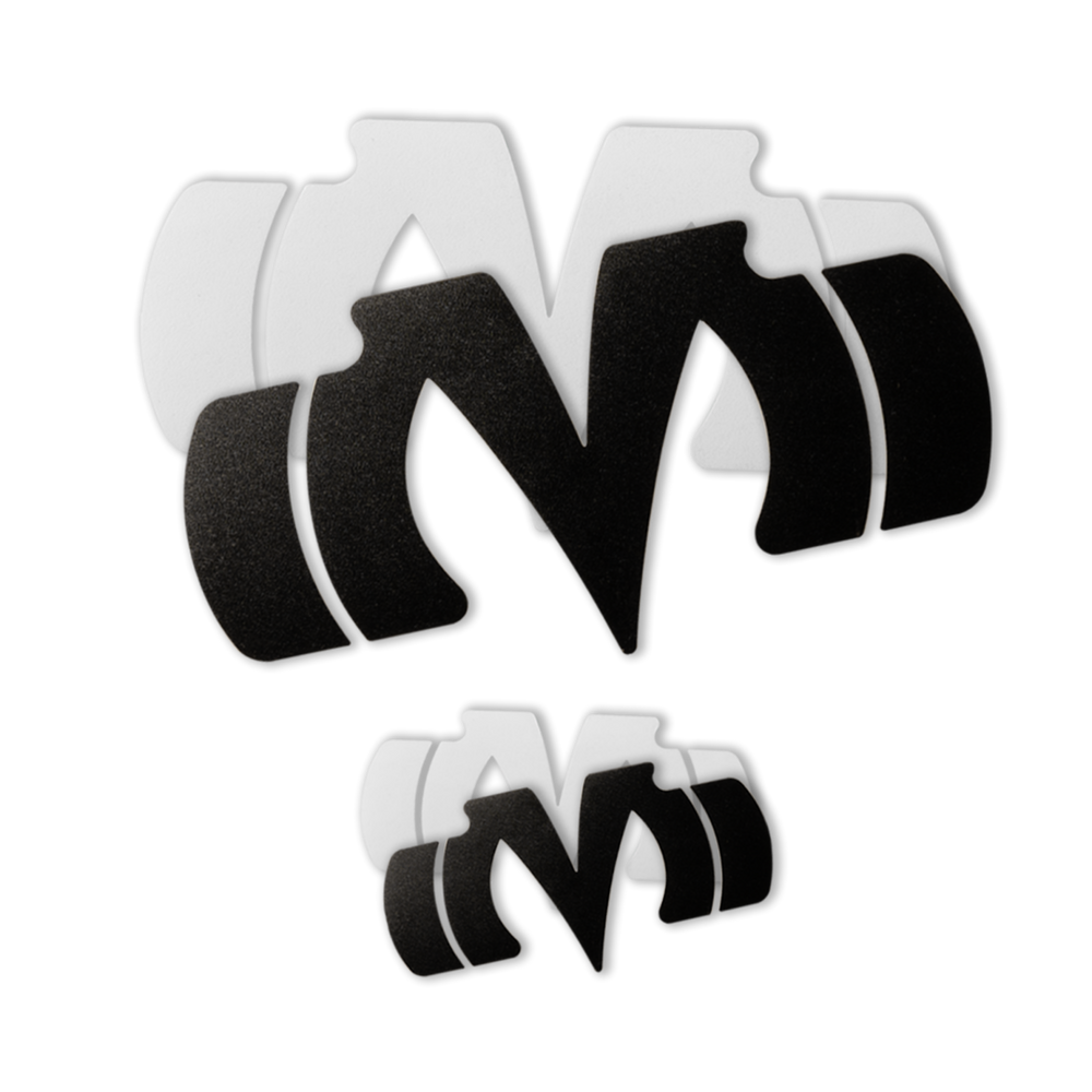 M Stickers (6" & 3")